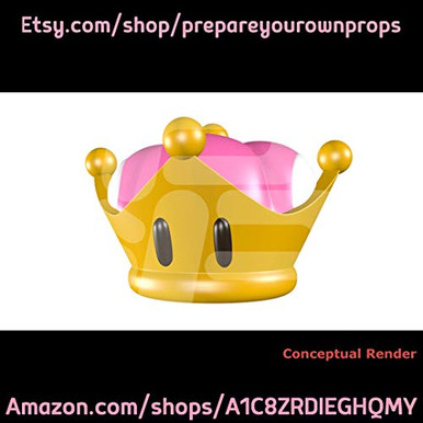 3D Printed Super Crown kit Bowsette Peachette - Warehousesoverstock