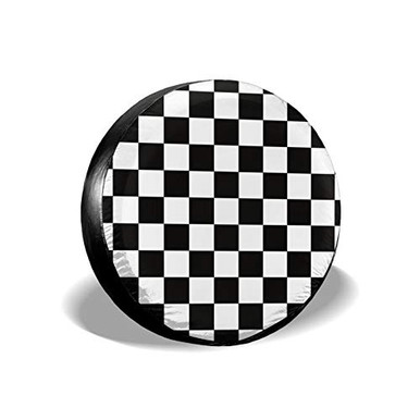 Checkered Flag Cars Spare Tire Cover Car Truck SUV Car Tire Wheel Cover ...