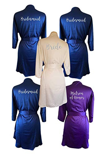 Custom Bridal Party Robes Personalized wedding robes - King font ...