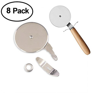 Legacy Woodturning Stainless Steel Pizza Cutter Project Kit 8 Pack ...