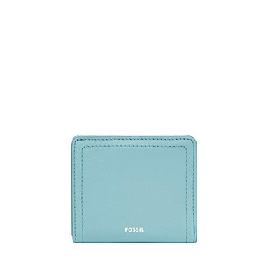 Fossil Logan RFID Small Bifold Wallet Blue - Warehousesoverstock