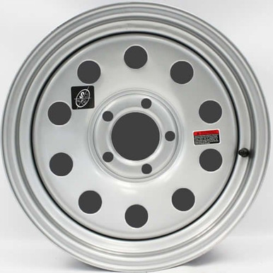 Southwest Wheel 15 inch x 5 inch Silver Modular Trailer Wheel 5-4.5 ...