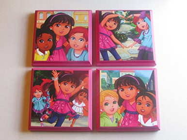 Dora and Friends Room Wall Plaques - Set of 4 Dora and Friends Girls ...