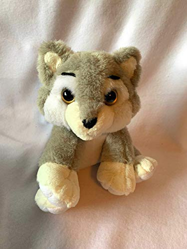 WEIGHTED PLUSH wolf grey fox with 3 lbs weighted stuffed animal sensory ...