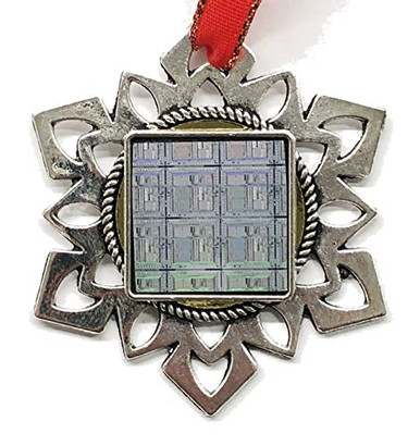 3 Ornaments - ChipScapes Ornaments Set 10 Mixed Types - Silicon Wafer ...