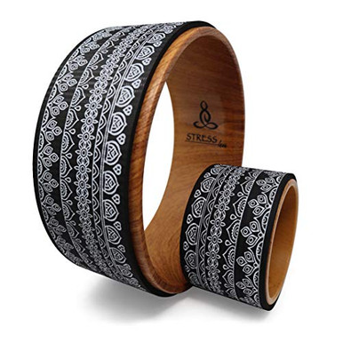 Stress Less Yoga Wheel - Strong and Comfortable Dharma Yoga Prop Wheel ...