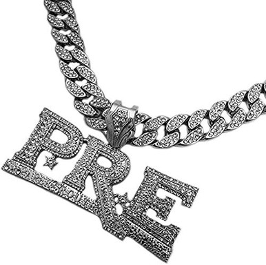 Hip Hop Young Dolph PRE Pendant and 18 inch Full Iced Cuban Choker ...