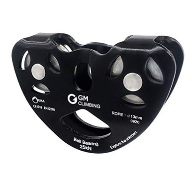GM CLIMBING Zipline Trolley Double Speed Pulley Stainless Steel Wheel ...