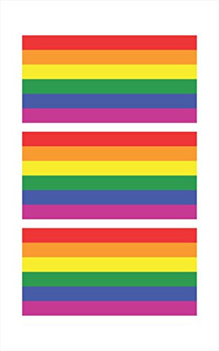 3 -Gay Pride Flag Hard Hat Biker Helmet Mini Bumper Sticker Decal ...