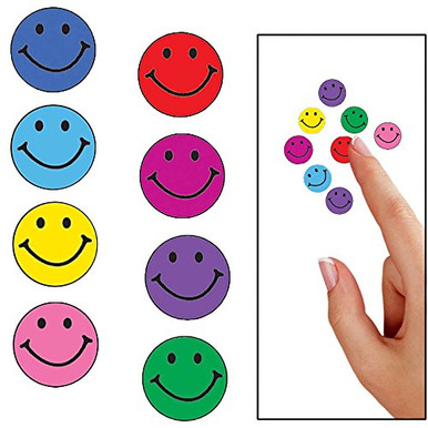 Multicolored Stickers 1144 Mini Happy Smile Face Chart Stickers Bulk ...