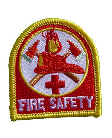 FIRE SAFETY -Prevention- Awareness- Month- 2 inch IRON ON EMBROIDERED ...