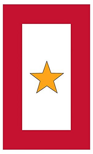1 GOLD Star Military Service Flag Sticker gave all one served - Sticker ...
