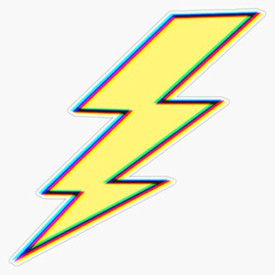 EMC Graphics Lightning Bolt Vinyl Waterproof Sticker Decal Car Laptop ...