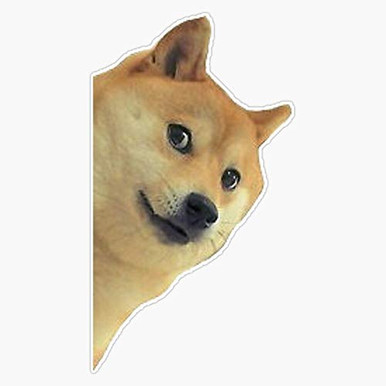 Doge Always Watching Meme Sticker Vinyl Waterproof Sticker Decal Car ...