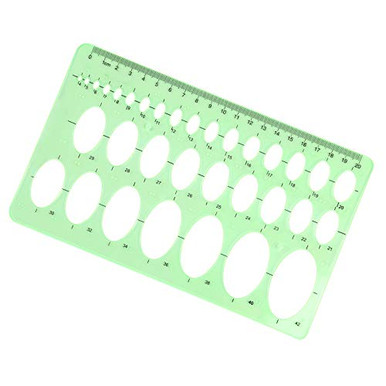 Circle Templates Measuring Geometry Ruler Plastic Geometric Drawing ...
