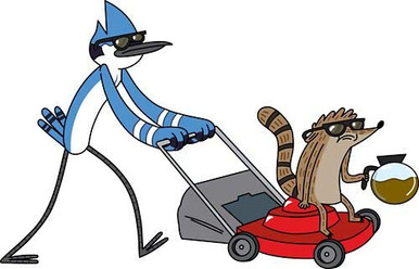 LA STICKERS Mordecai and Rigby Regular Show - Sticker Graphic - Auto ...