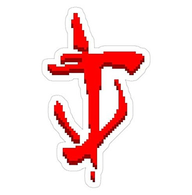 Mark of The Doom Slayer Pixel Art Doom Decal Sticker - Sticker Graphic ...