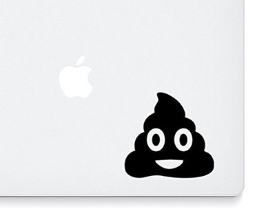AK Wall Art Poop Emoji - Vinyl Decal - Car Phone Helmet - Select Size ...