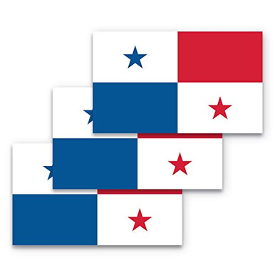 3x5 Panama Flag Sticker 3-Pack Made with Durable Waterproof Materials ...