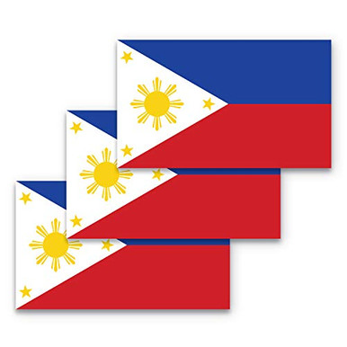 3x5 Philippines Flag Sticker Philippines Sticker Filipino Sticker 3 ...