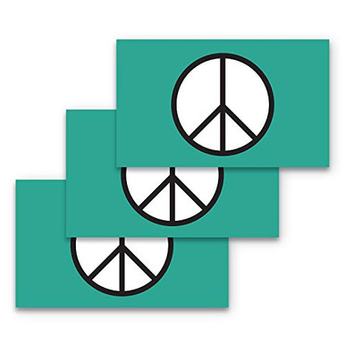 3x5 Peace Sticker 3-Pack Made with Durable Waterproof Materials Peace ...