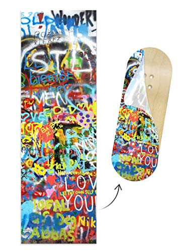 Teak Tuning Fingerboard Deck Graphic Graffiti Wall - Adhesive Graphics ...