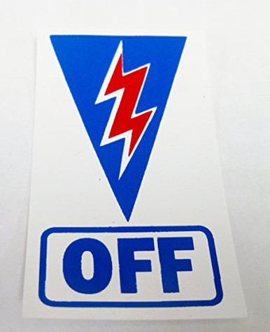 VULCAN SCCA and NHRA Racing Off Decal for Master Safety Disconnect ...