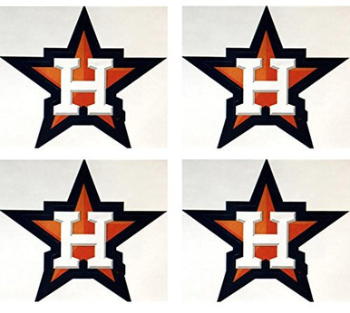 MLB Set of 4 Houston Astros Team Logo Stickers Four Individual Major ...