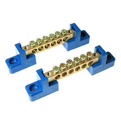 RLECS 2pcs Terminal Bus Bar Terminal Block Brass Wire Screw Terminal ...