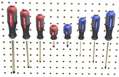 White Peg Board Multi-Purpose Wall Tool Organizer Holder Garage ...