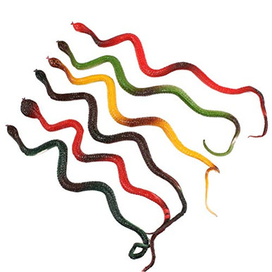 LUOEM 12 Pcs Like Life Snakes Realistic Man Made Soft Latex Animal Fake ...