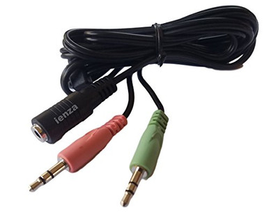 6FT Long USB External Stereo Sound Adapter (with Separate Mic ...