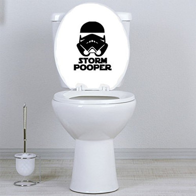 Star Wars Inspired Storm Pooper Parody Toilet Bowl Decal Sticker ...