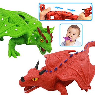 Dragon Toys,8 Inch Rubber Dinosaur Dragon Toys Set,Food Grade Material ...