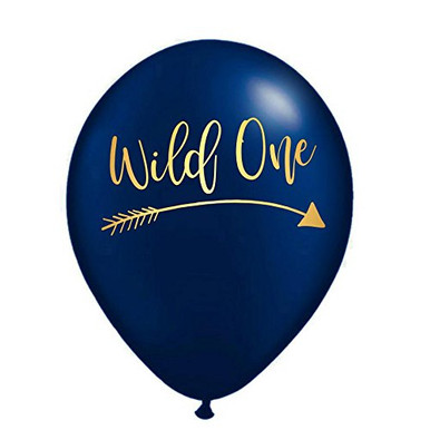 White Rabbits Design Wild One, Navy Blue Wild One Balloons, First ...