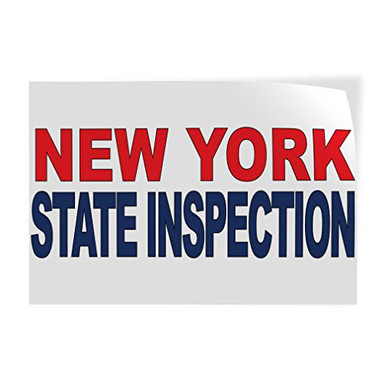 Decal Stickers Multiple Sizes New York State Inspection Red Blue ...