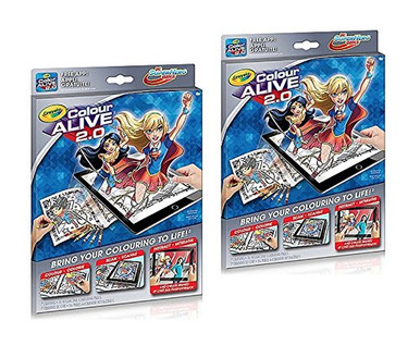 Color Alive Vibrant Coloring Book 16-Interactive Pages Crayons Kids ...