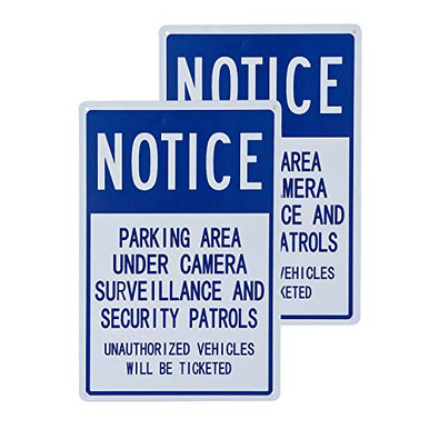 dojune-2 Pack Notice Parking Area Under Camera Surveillance and ...