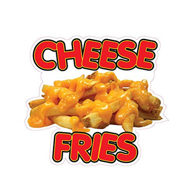 Cheese Fries Concession Restaurant Food Truck Die-Cut Vinyl Sticker 8 ...