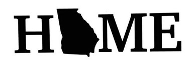 Custom Vinyl Georgia Home Decal GA State Bumper Sticker for Tumblers ...