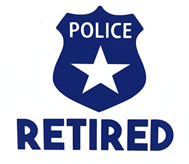 Custom Retired Police Vinyl Decal - Officer Bumper Sticker for Laptops ...