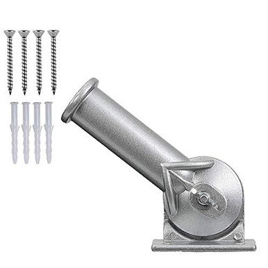 MIYA Spinning Flag Pole Bracket - Heavy-Duty Aluminum Alloy Flag Pole ...