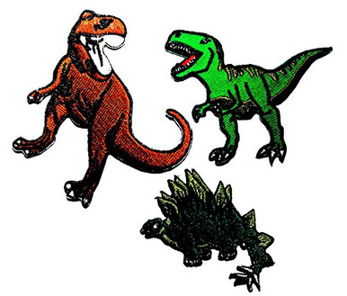 PP patch Set 3 Brown T Rex Dinosaur Animal , greenT Rex Dinosaur Animal ...