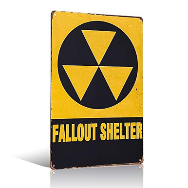 Fallout SHELTER Metal Sign Man CAVE Garage BAR Plaque Vintage Retro ...