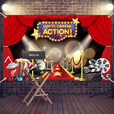 Hollywood Movie Night Party Decorations Supplies Hollywood Backdrop for ...