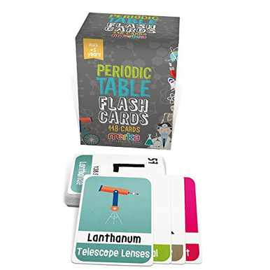 merka 118 Kids Periodic Table of Elements Flash Cards with beautiful ...