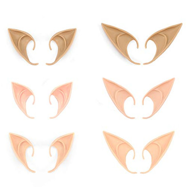 Campsis 6 Pairs Pixie Elf Ears Pointed Goblin Ears Cosplay Halloween ...