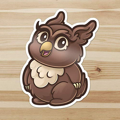 Cute Owlbear - DnD - Original Artwork Sticker - Warehousesoverstock