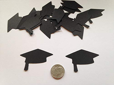 2 Inch Black Graduation Cap Die Cuts 2 Inch Graduation Cap Cut Out ...