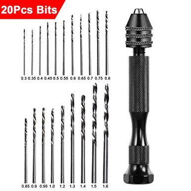 Pin Vise - Maxesla Precision Pin Vise Hand Drill with Twist Bits Set of ...
